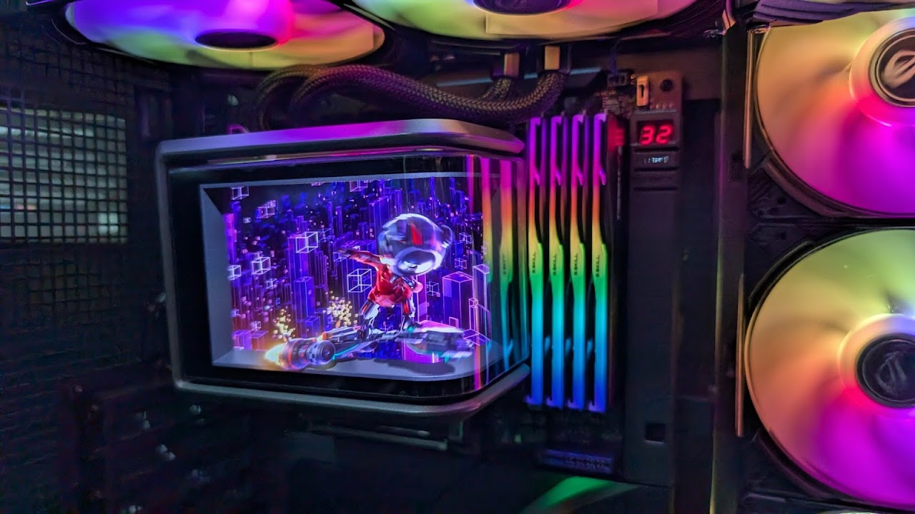 ROG Ryuo IV SLC 360 ARGB: Tản Nhiệt ASUS Màn AMOLED Cong, ARGB Tuyệt Đẹp